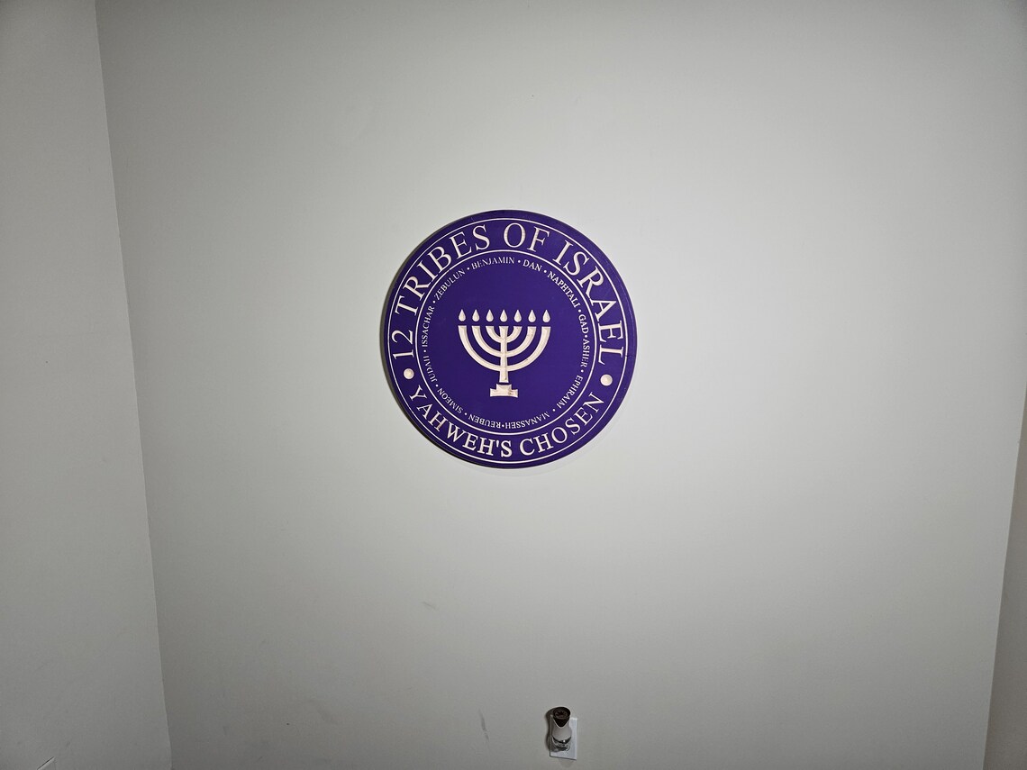 Hebrew Israelite Art 12 Tribes of Israel 24 Inch Round Wall Sign - Etsy