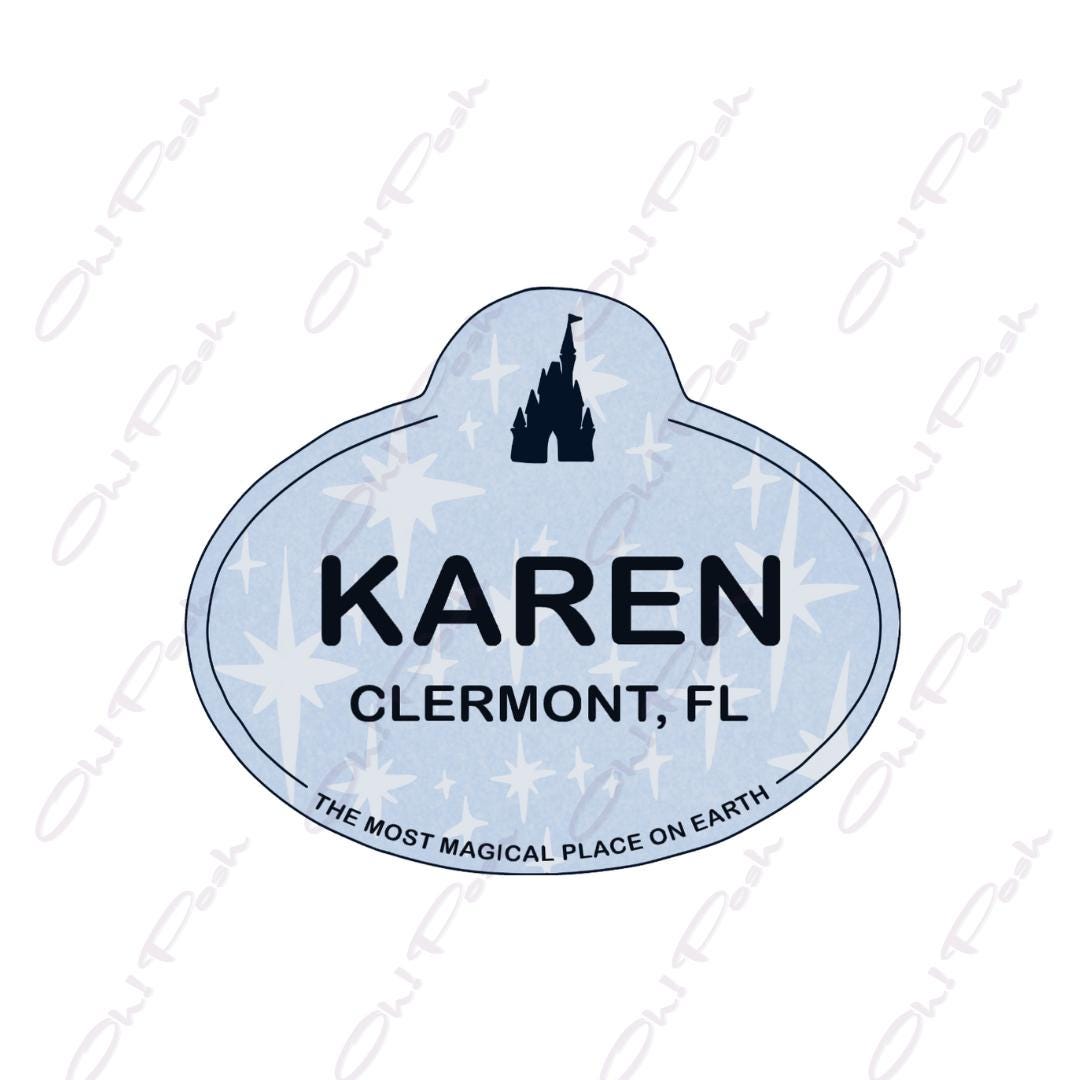 Disney Cast Member Name Tag Backpack Tag - Etsy