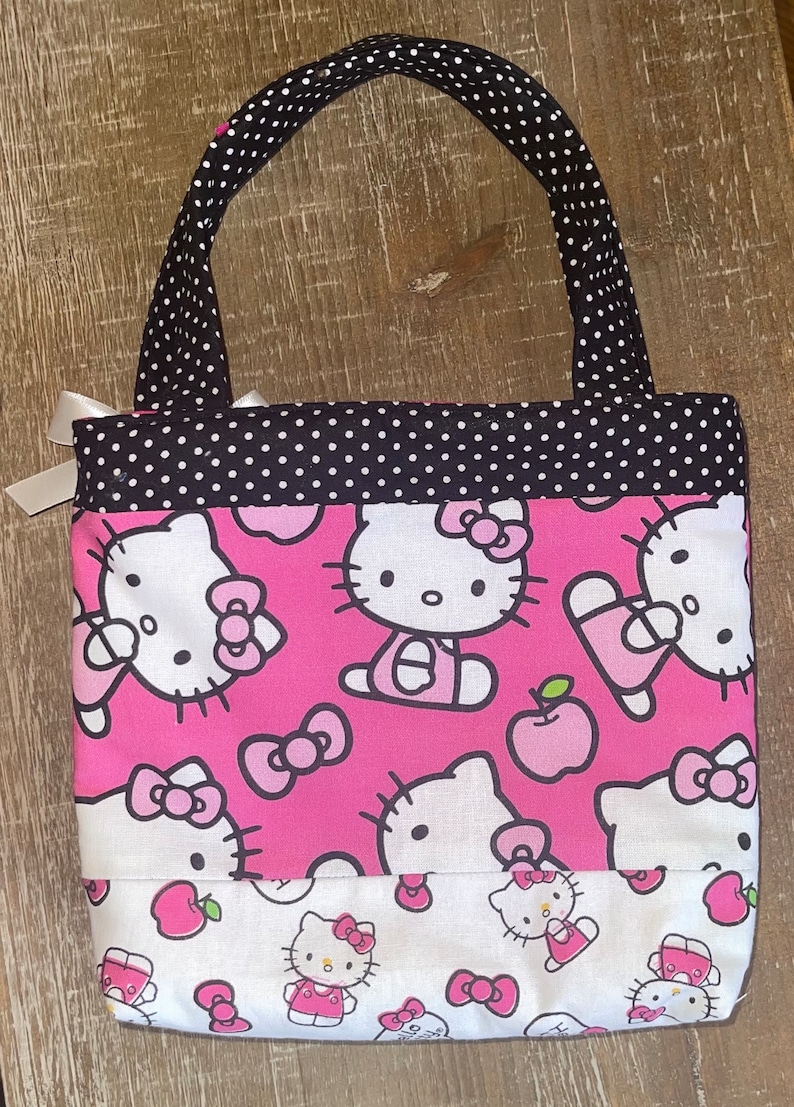 Hello Kitty Girls Small Tote, Girl’s Purse, Toddler Purse - Etsy
