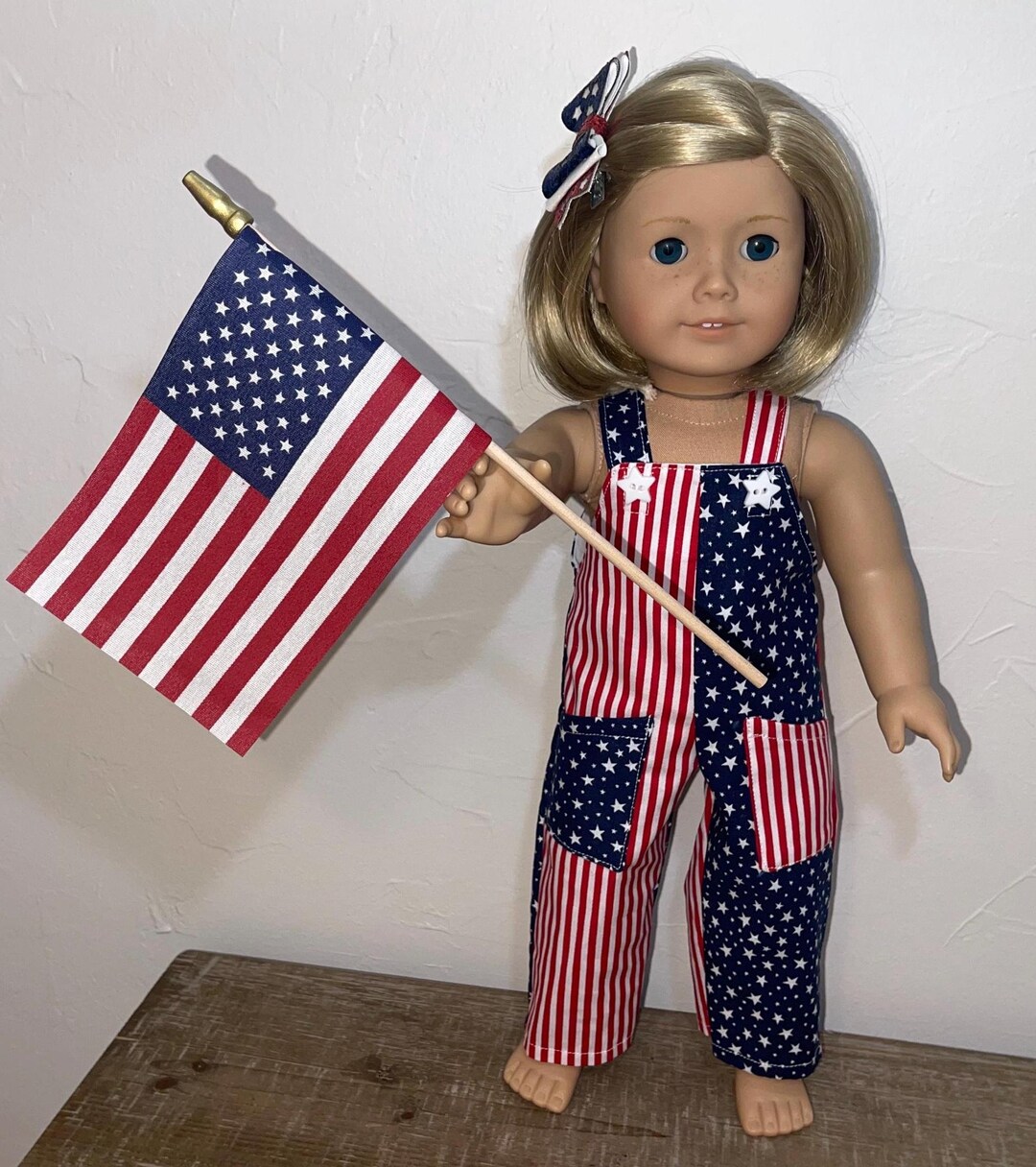 Patriotic Overalls, 18 Inch Dolls, American Girl Dolls - Etsy