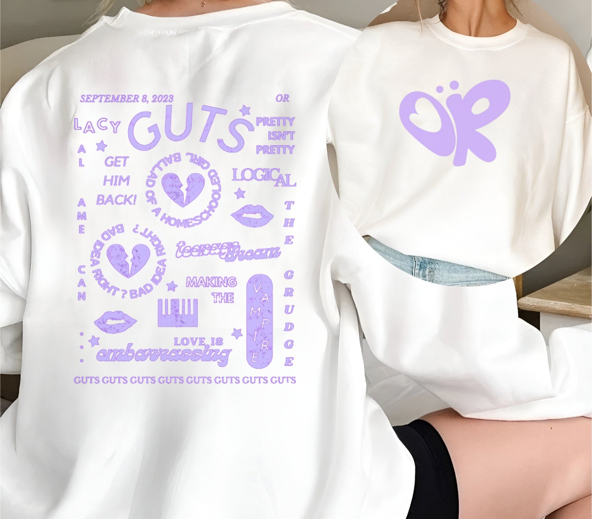 Guts Olivia Track List Shirt, Olivia Rodrigo Album Guts Shirt, Olivia ...