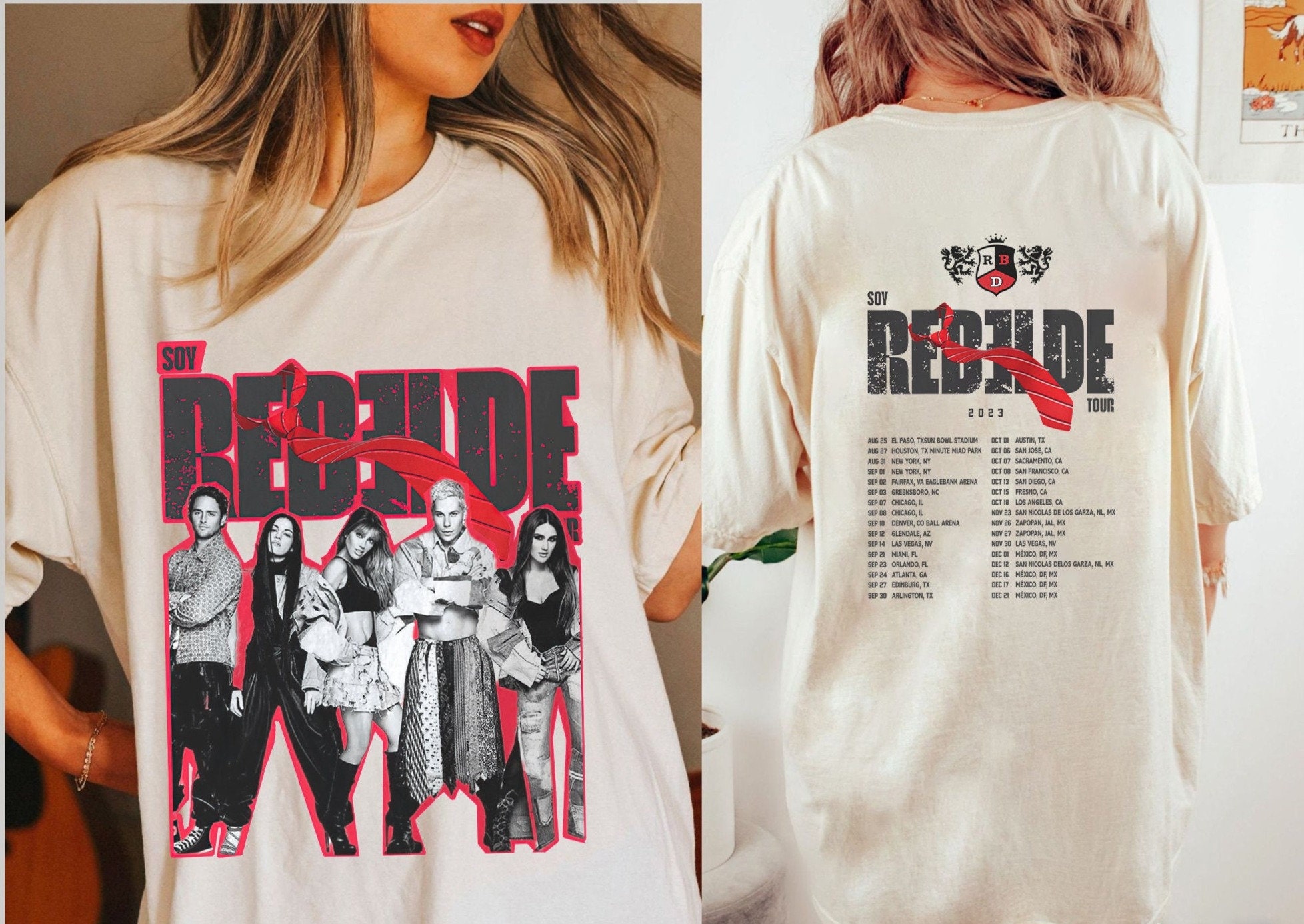 RBD Touring 2 Sides Shirt, Rbd Fans