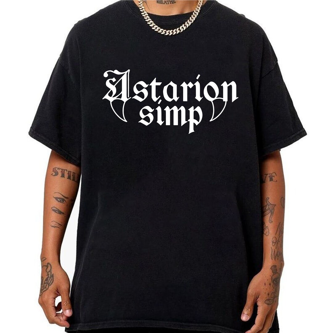 Astarion Simp Shirt Baldur's Gate 3 Video Game Minimalist - Etsy