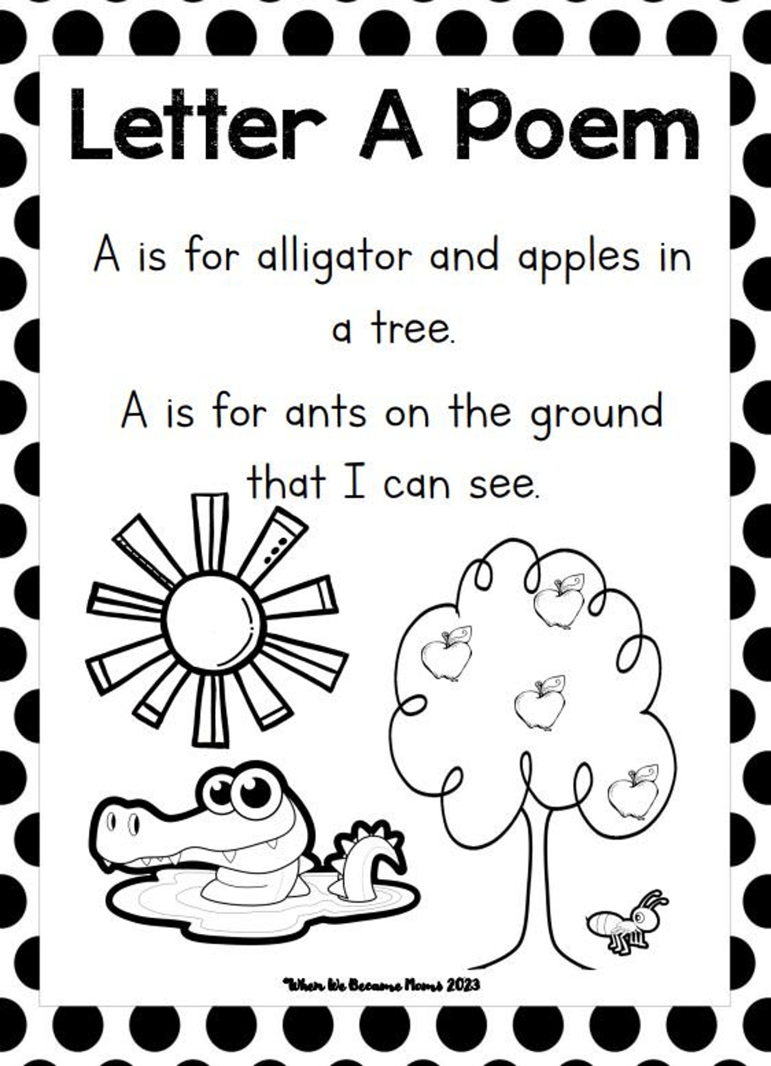 Early Learner ABC Alphabet Poem -letter Identification, Reader's ...