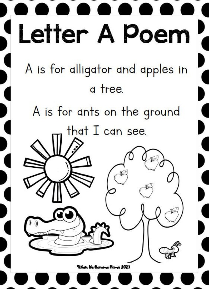 Early Learner ABC Alphabet Poem -letter Identification, Reader's ...