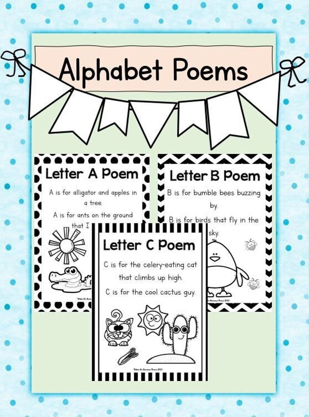 Early Learner ABC Alphabet Poem -letter Identification, Reader's ...