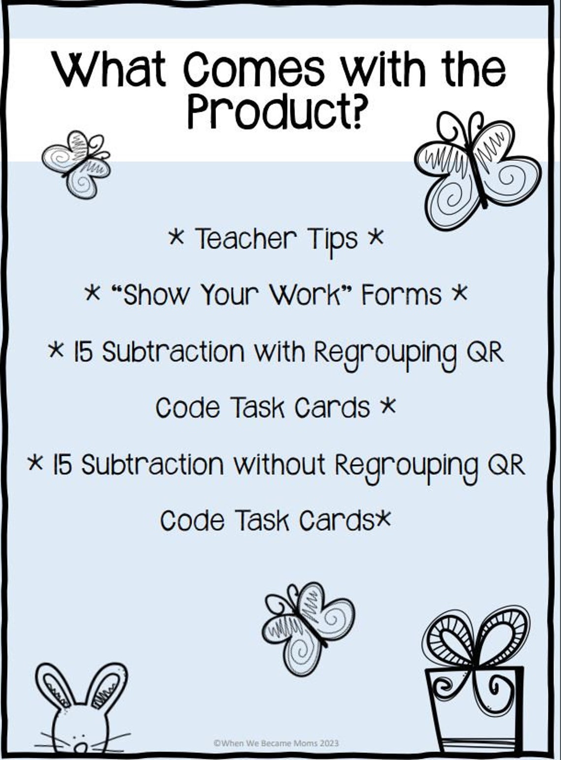 3-digit Subtraction With and Without Regrouping QR Code Task Cards ...