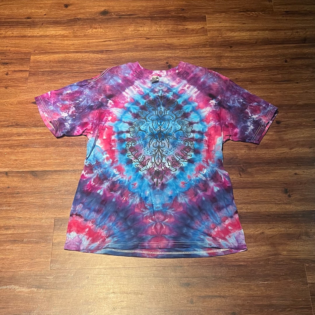 Extra Large Screen Printed Tie Dye Shirt - Etsy