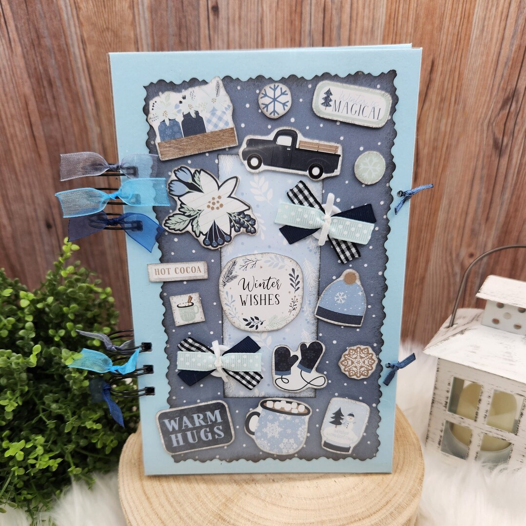 Winter Wishes Photo Album Journal - Etsy