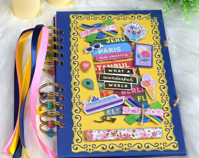 What Are Wonderful World Photo Album Journal - Etsy