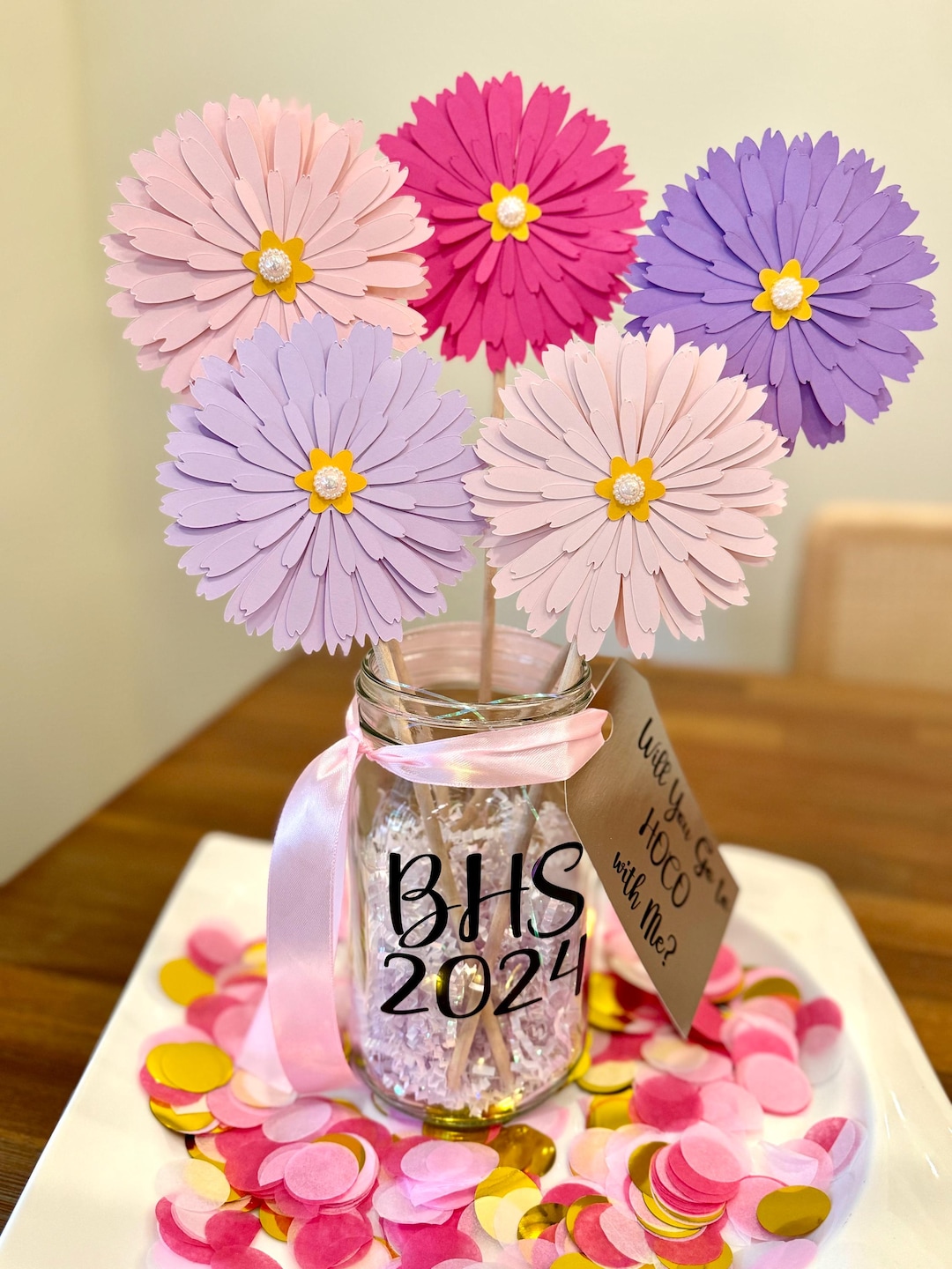 HOCO Flower/ Homecoming/ Flower Gift Card Bouquet/ Flower Gift Card ...