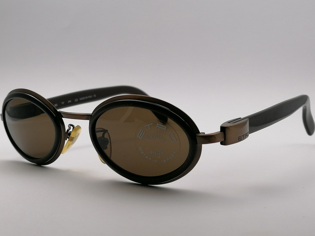 Vintage ETRO Mod. S9323 Oval Sunglasses Unisex 1990s - Etsy