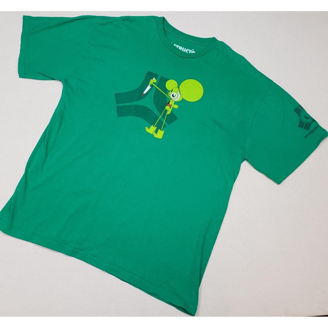 Destructo Speed Metal Homicidal Mouse Green T-shirt Sz XL EXCELLENT ...