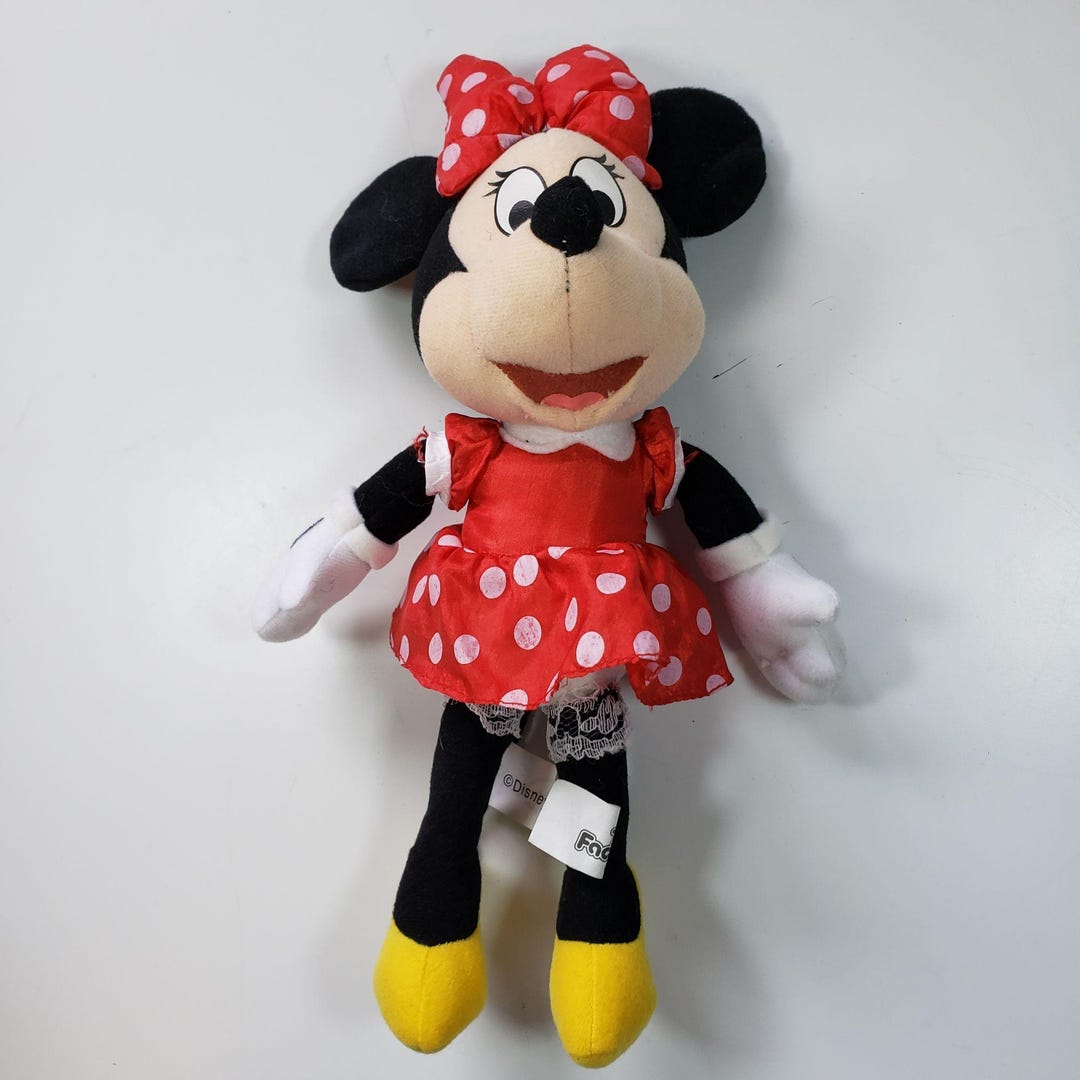 Vintage 1984 Disney Minnie Mouse 10 Plush Stuffed Toy EXCELLENT ...