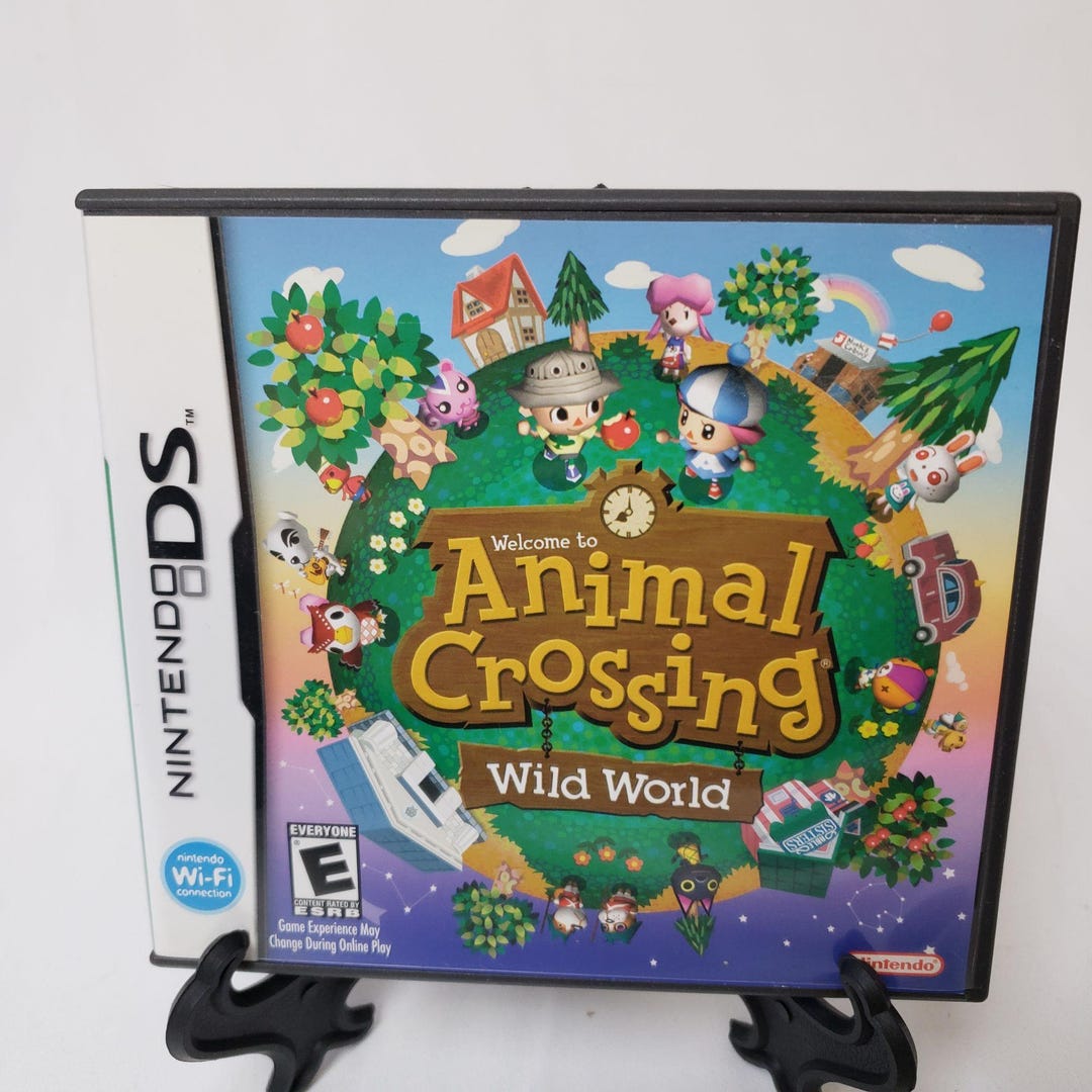 Animal Crossing Wild World Nintendo DS Box & Manual Only MINT CONDITION ...