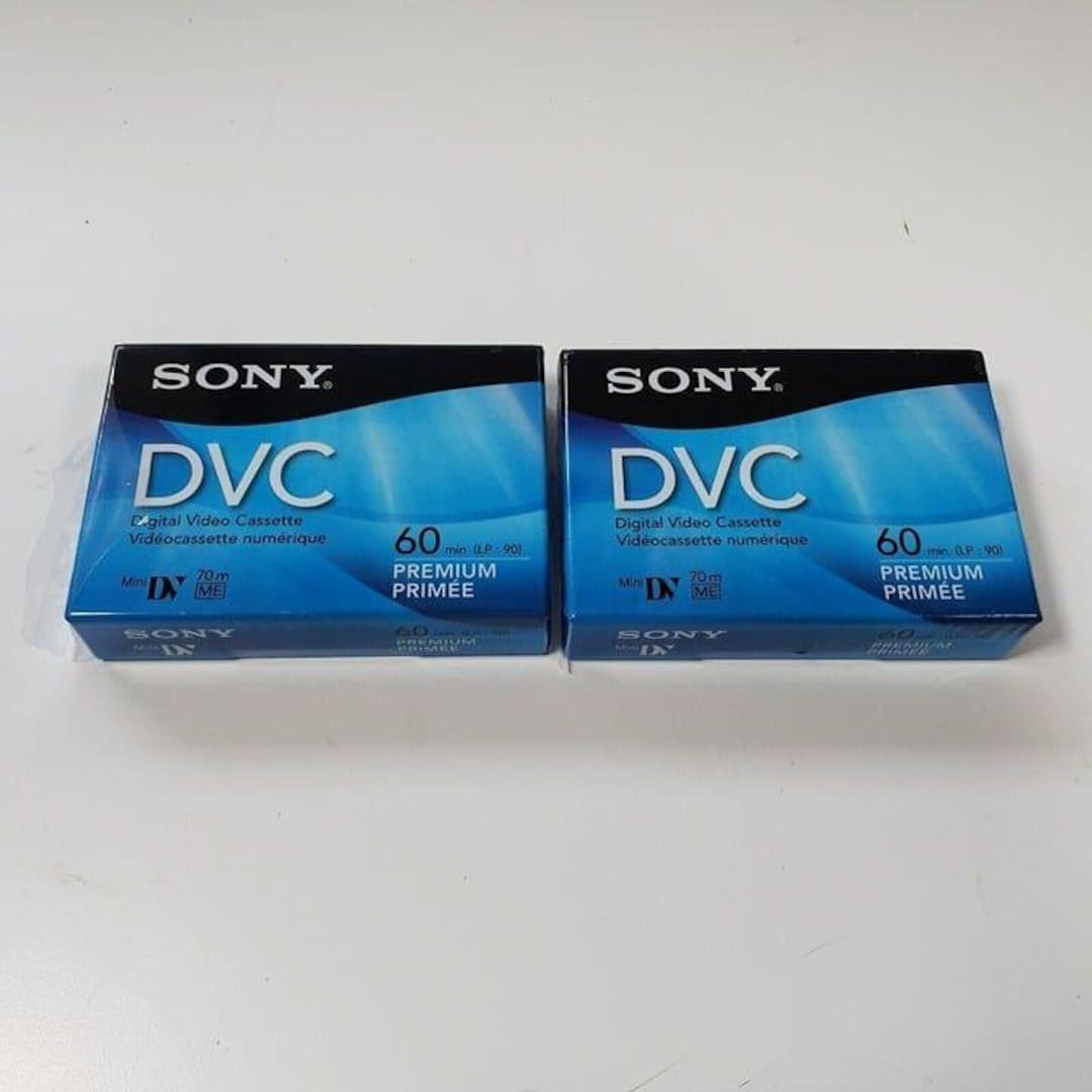 Sony DVC Premium 60min Mini DV Tapes Mini Video Tape Lot of 2 NEW ...
