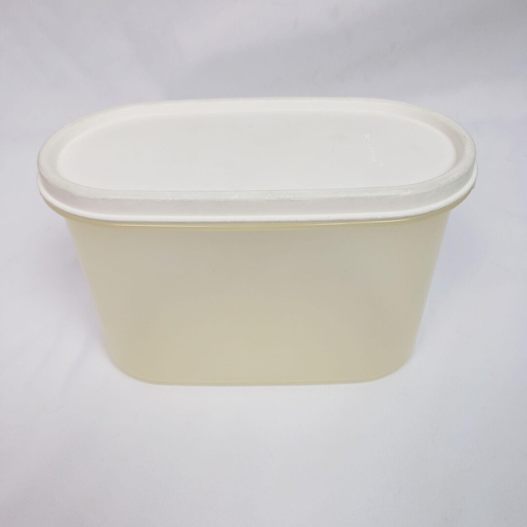 Vtg Tupperware Modular Mates Oval #2 Container 4.75 Cup W/white Lid ...
