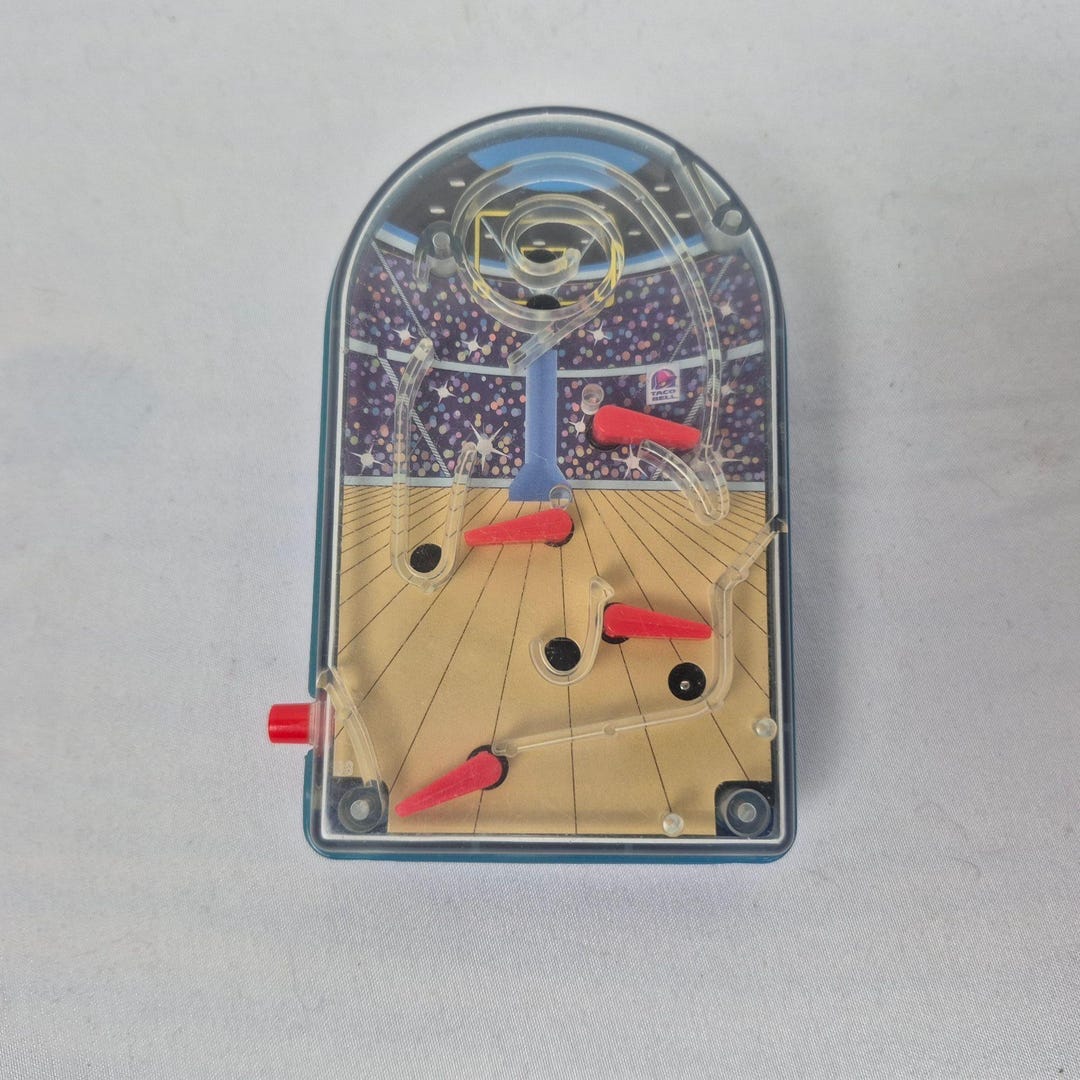 Taco Bell Handheld Pocket Pinball Game 1998 Final Four VTG EXCELLENT ...