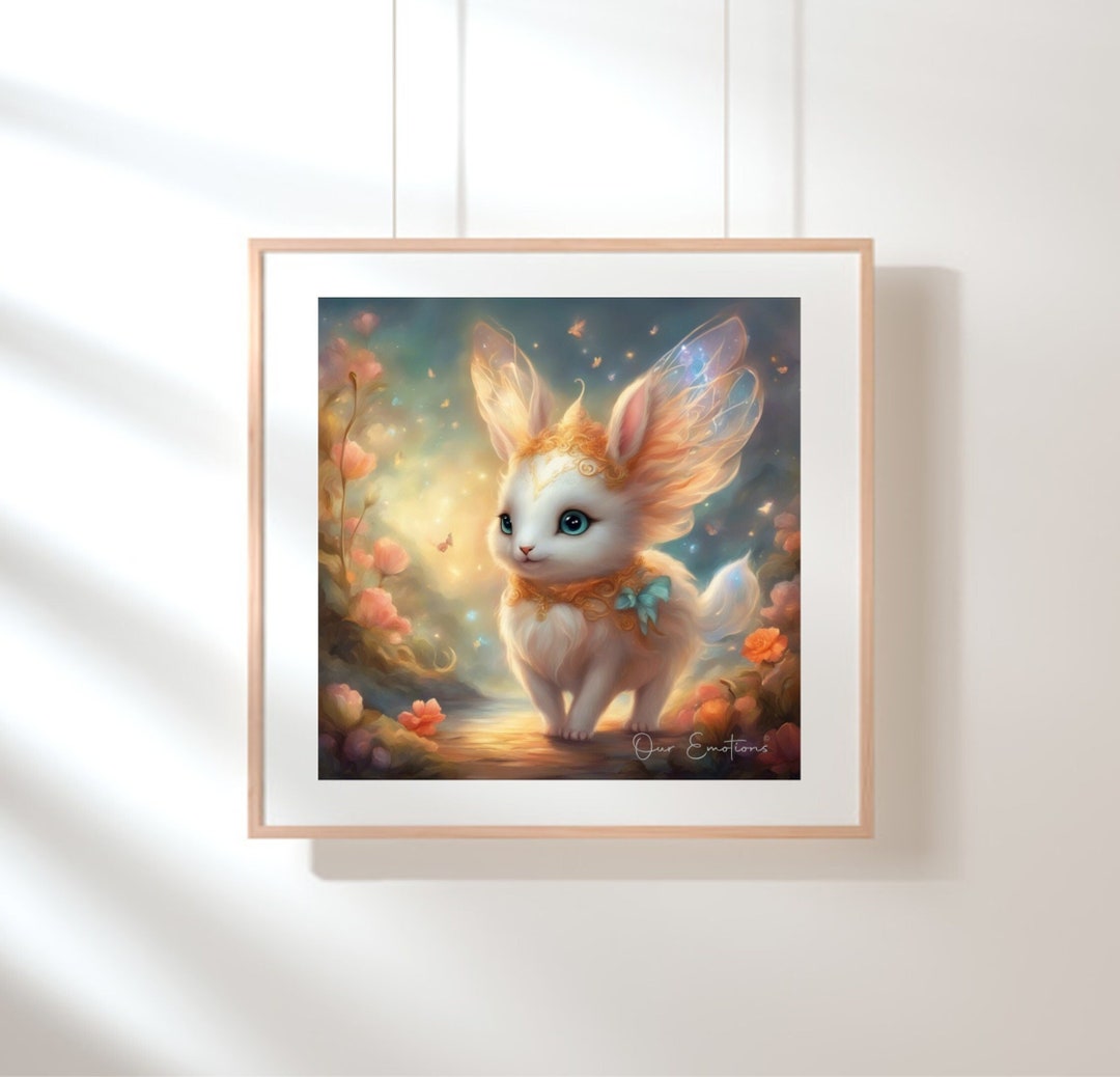 Mystical Creatures, Kids Wall Art, Children Wall Decor, Kids Fantasy ...