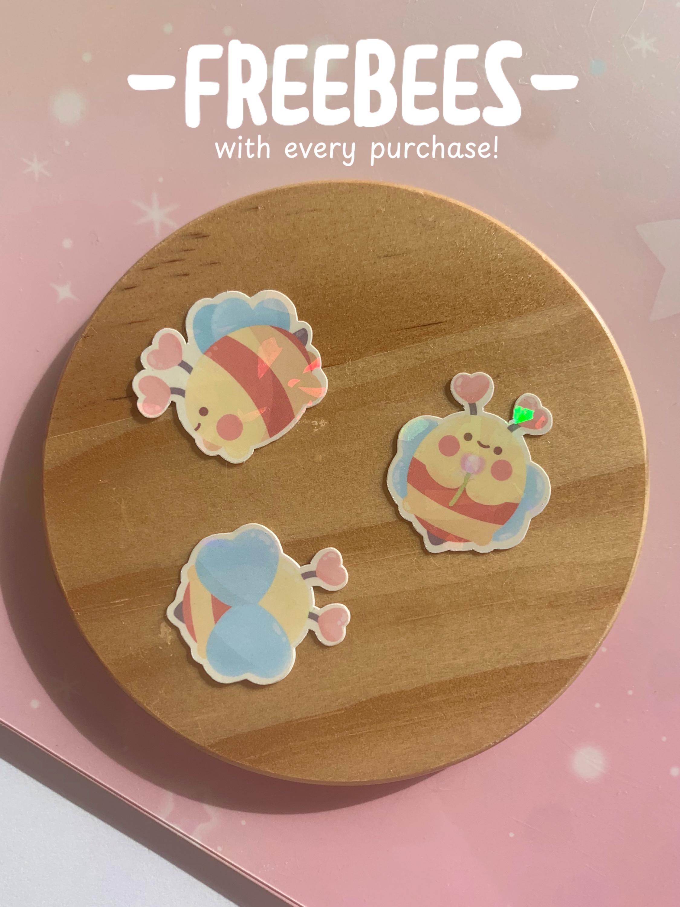 Cherry Bunny Bear Sticker - Kawaii Fruit Sticker, Cute Aesthetic Vinyl ...