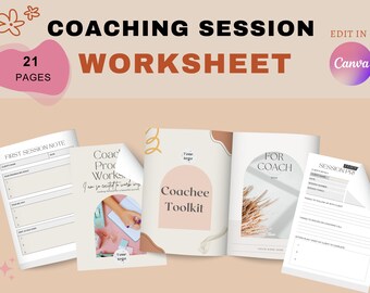 Coaching Session Worksheets Coaching Worksheet Templates Coaching ...