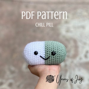 Easy Chill Pill Amigurumi Crochet PDF Pattern INSTRUCTION ONLY - Etsy