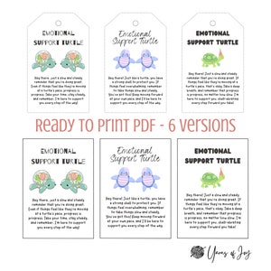 Emotional Support Turtle Amigurumi - Printable Crochet PDF Pattern ...
