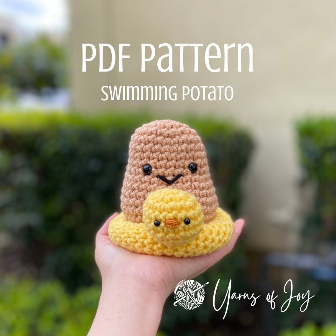 Swimming Potato Amigurumi - Crochet PDF Pattern INSTRUCTION ONLY - Etsy