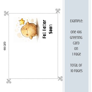 Printable Get Well Card, Printable Card, Digital Download Card - 4x6 ...