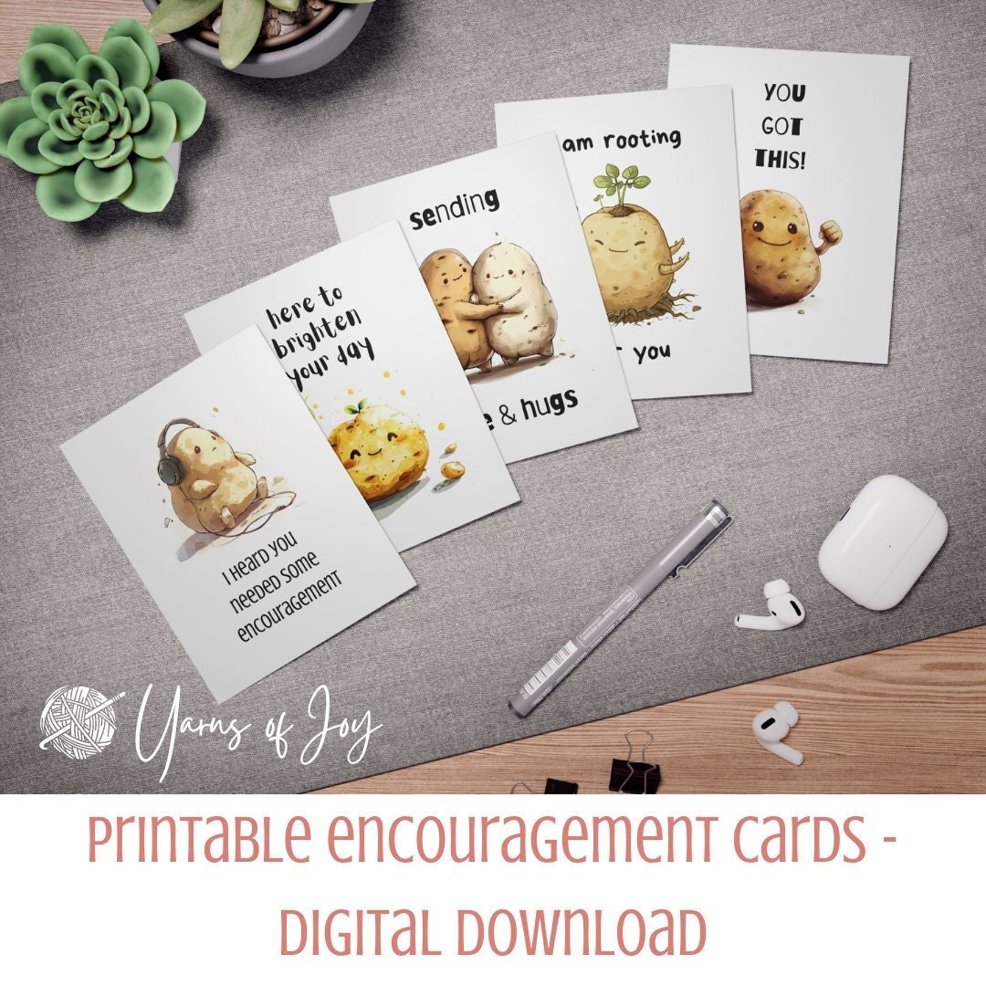 Printable Encouragement Card, Digital Encouragement Card - 4x6 and 5x7 ...
