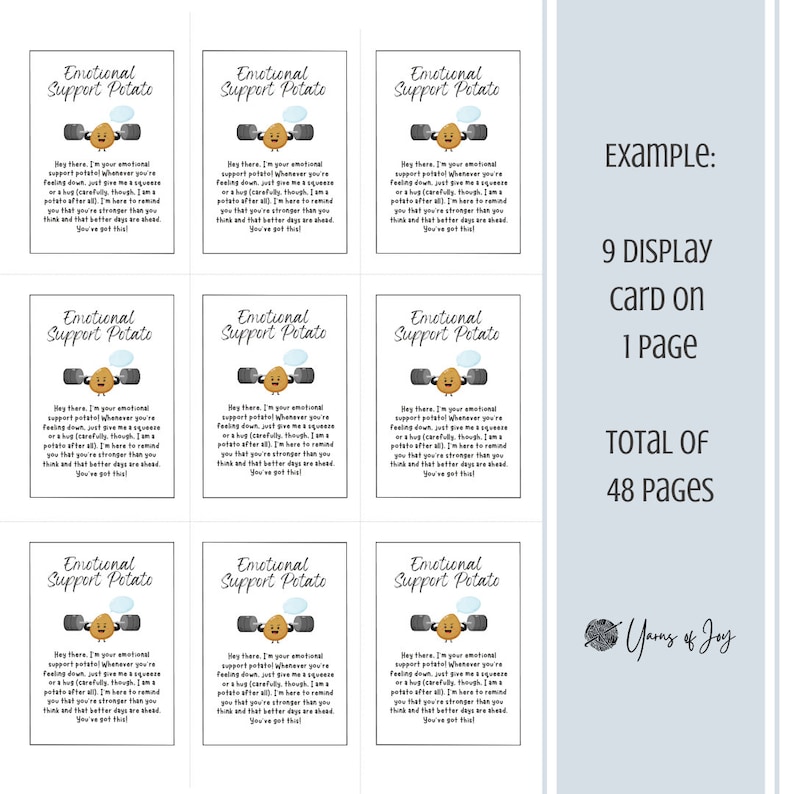 Emotional Support Potato Amigurumi - Printable Crochet PDF Pattern ...