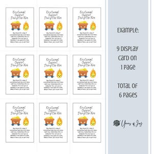 Emotional Support Dumpster Fire Tag and Display Card - Digital Download ...