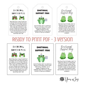 Emotional Support Frog Amigurumi - Printable Crochet PDF Pattern + Tags ...