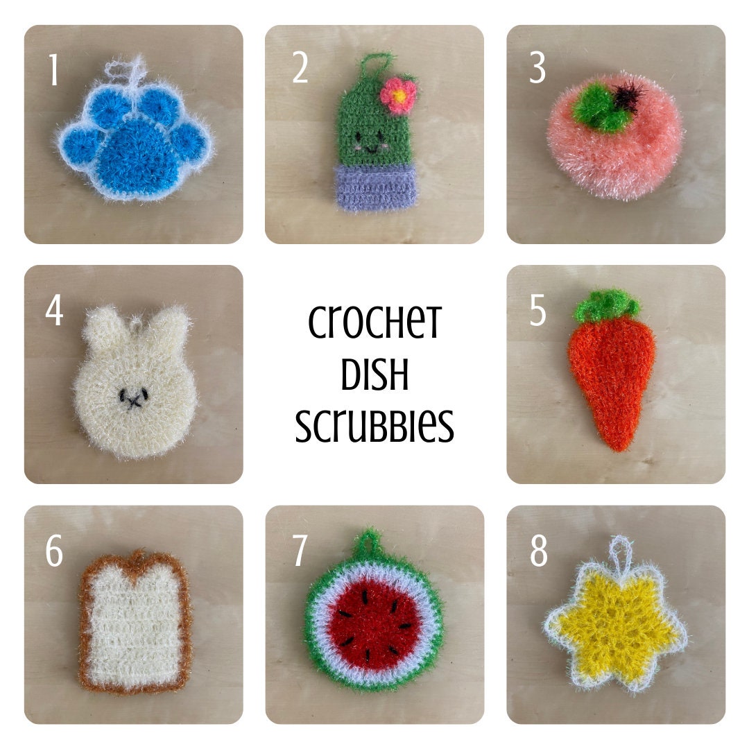 Handmade Crochet Dish Scrubbies / Scrubber/ Scrubbie / Scrubby ...