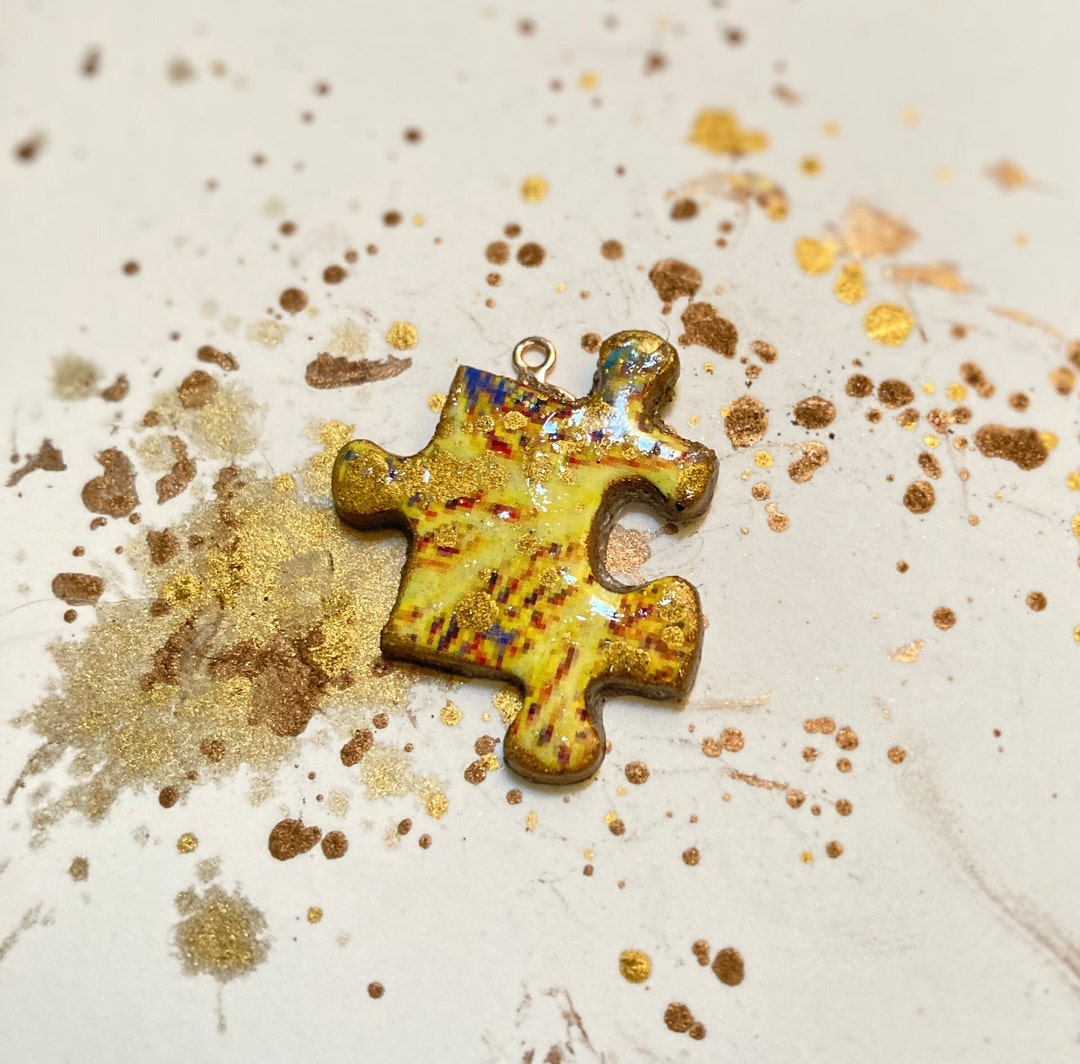 A-12 Upcycled Puzzle Piece Pendant the Originals Series - Etsy