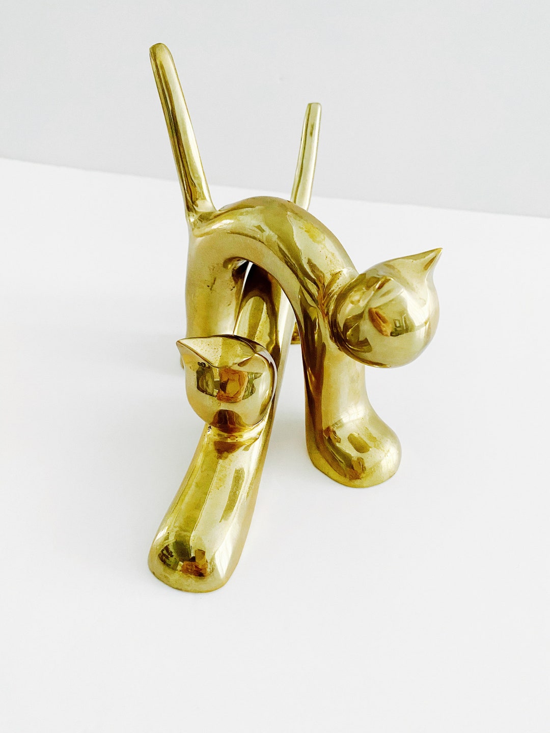 Pair of Brass Art Deco MCM Cats in the Style of Franz Hagenauer - Etsy