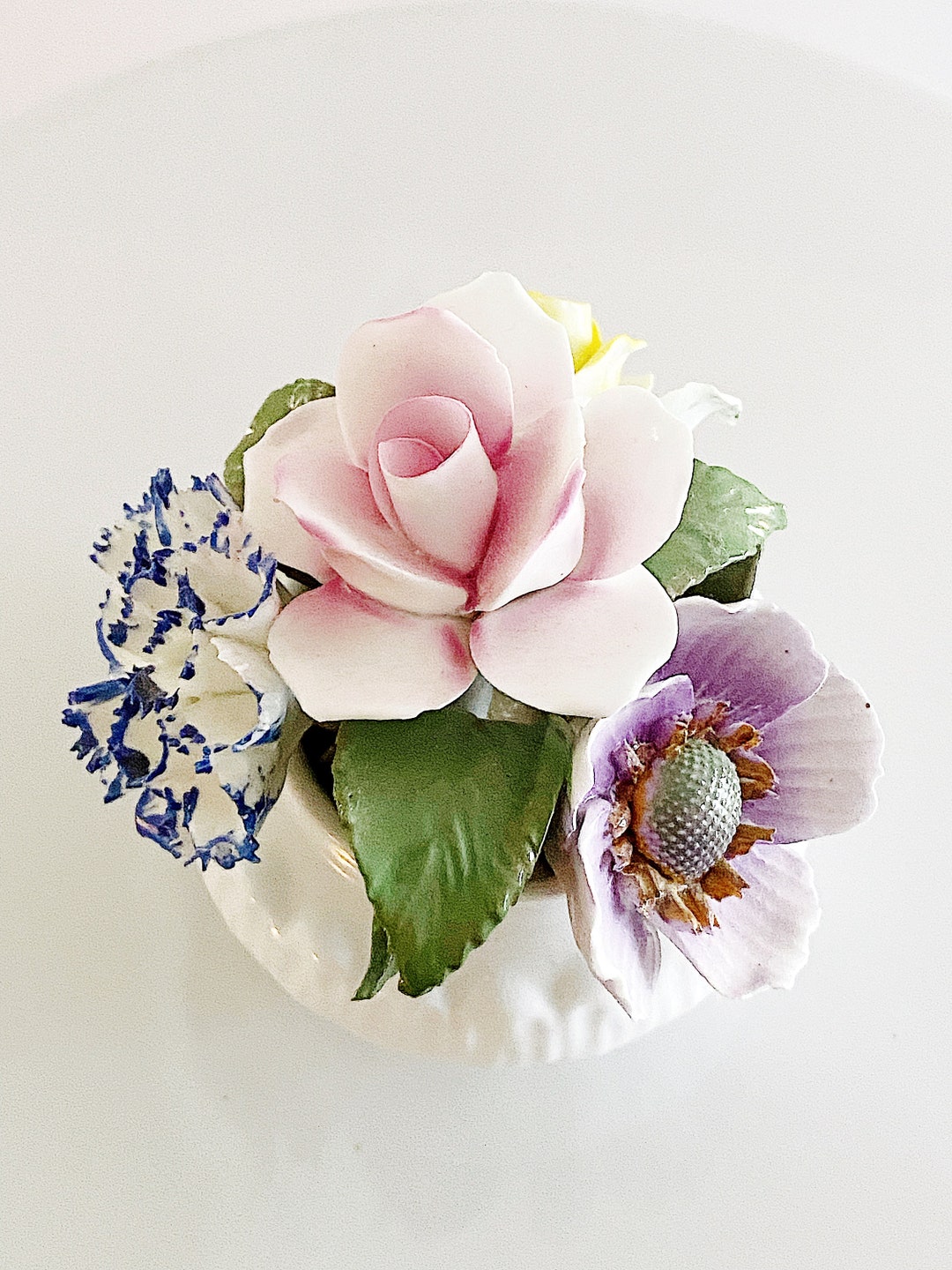 Hand Painted Bone China Radnor Ceramic Flowers - Etsy