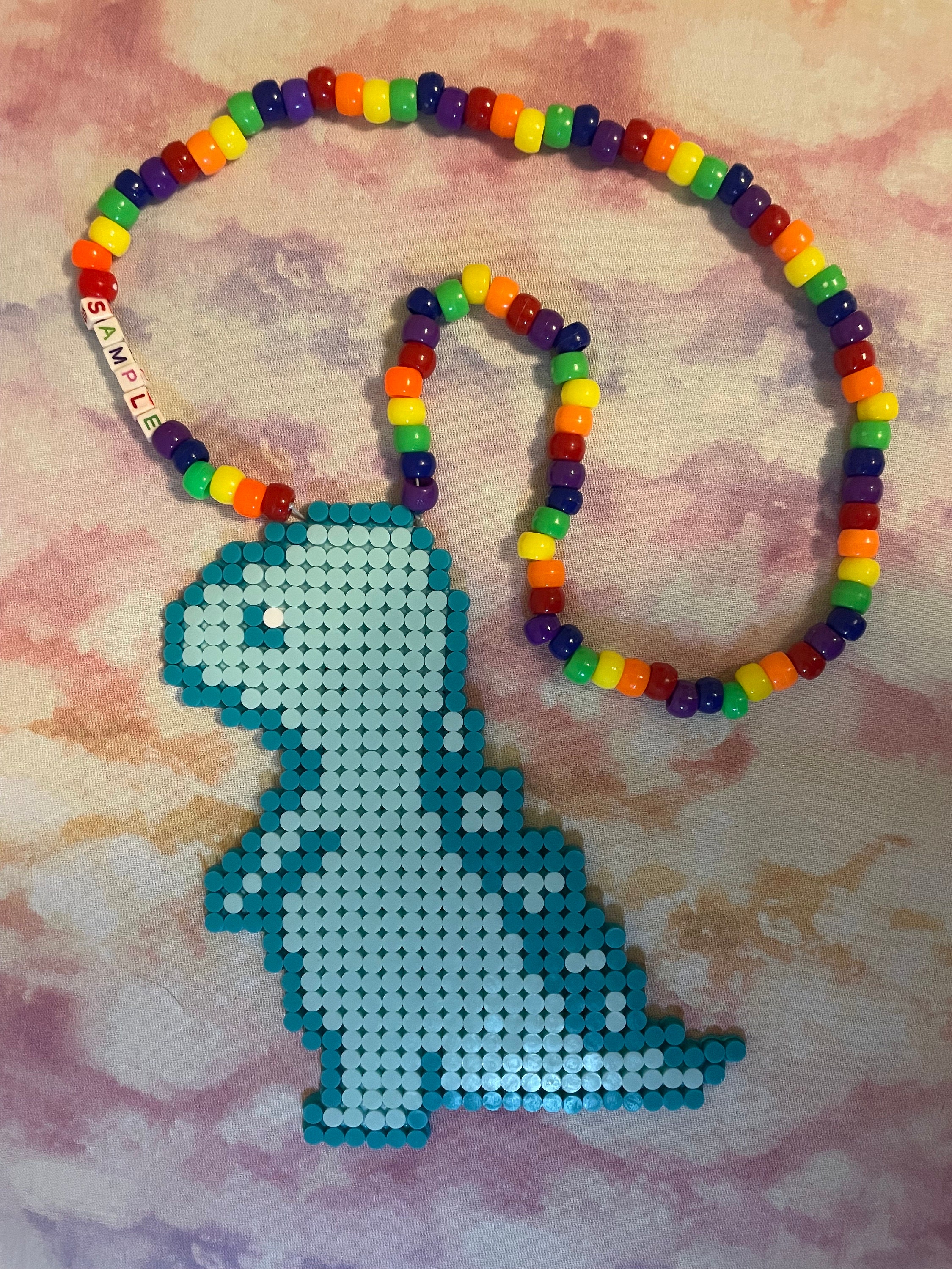 Dinosaur Perler Bead Caps Art Kandi - Etsy