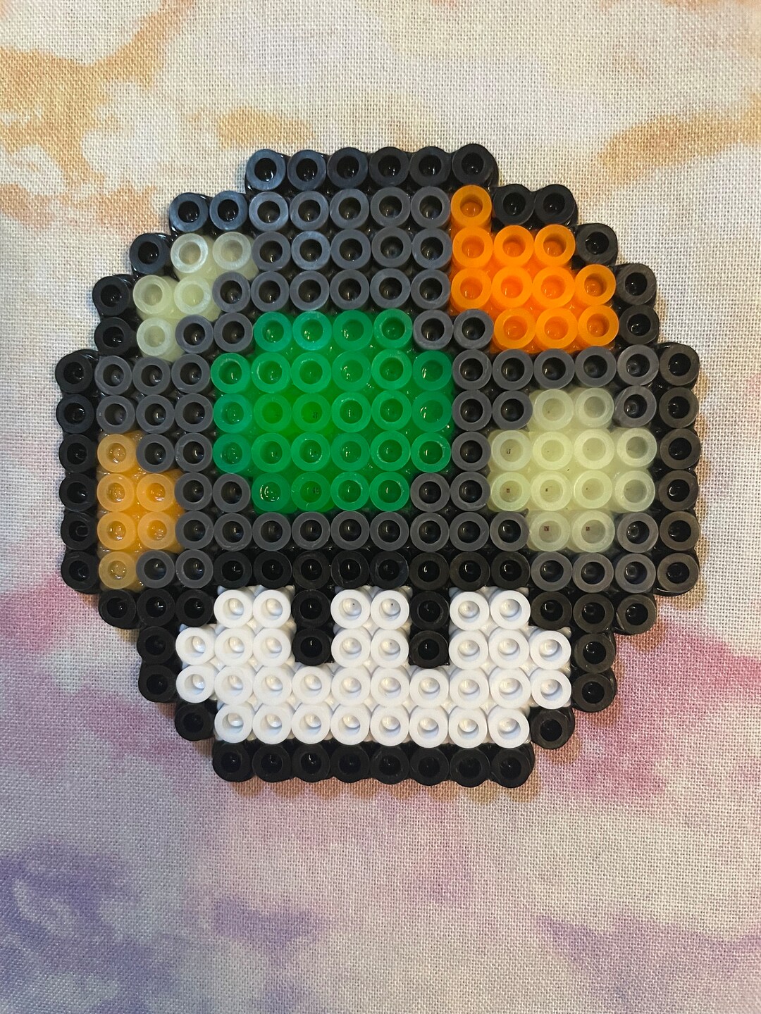 Mario Colorful Toad Head Perler Bead Art Kandi - Etsy