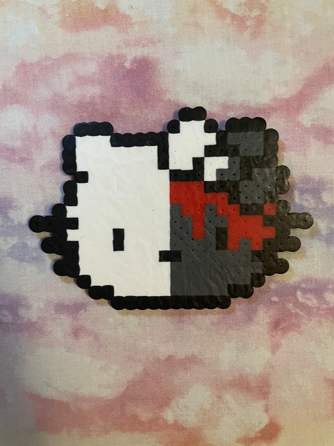 Hello Kitty Zombie Perler Bead Art Kandi - Etsy
