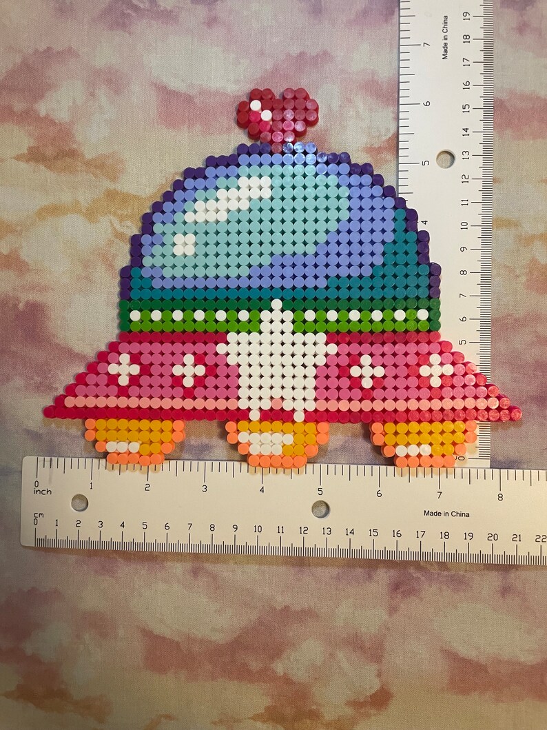 Alien Love Spaceship UFO Perler Bead Caps Art - Etsy