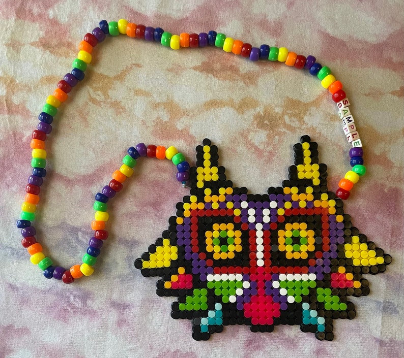 Majoras Mask Legend of Zelda Perler Bead Caps Design Fuse Beads - Etsy