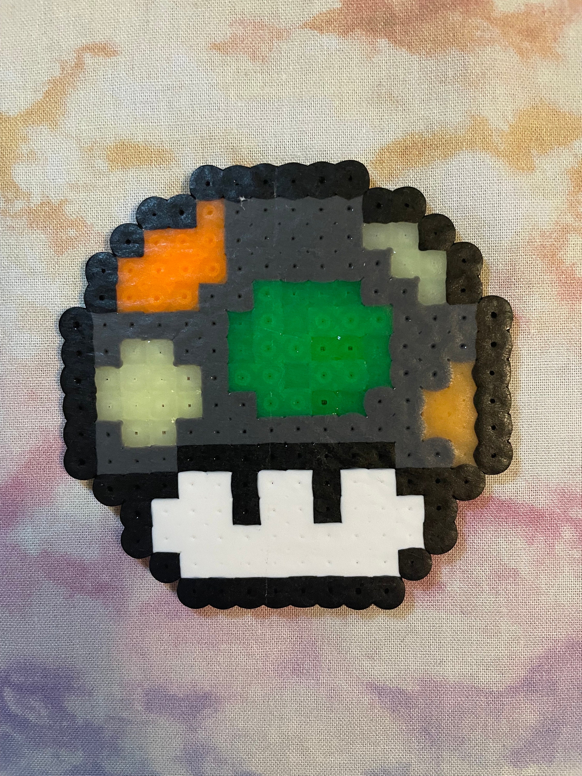 Mario Colorful Toad Head Perler Bead Art Kandi - Etsy