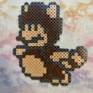 Super Mario Raccoon Perler Bead Caps Art Kandi - Etsy