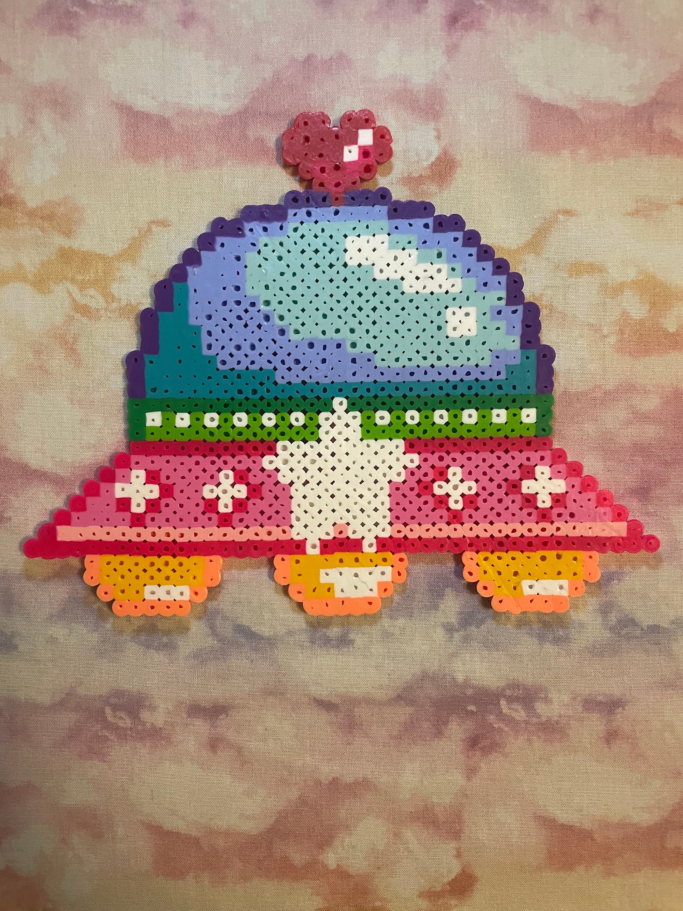 Alien Love Spaceship UFO Perler Bead Caps Art - Etsy