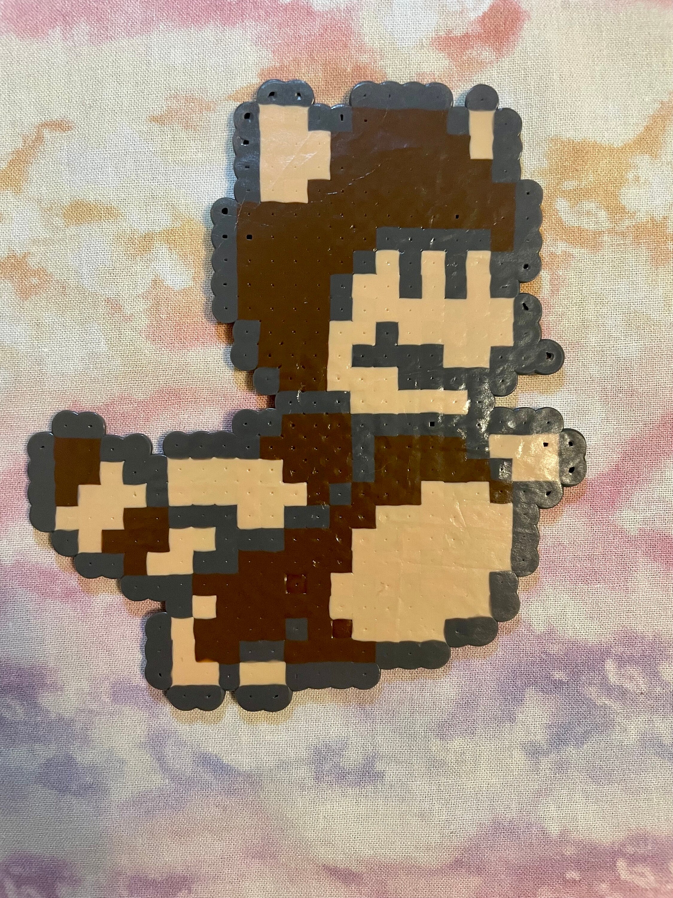 Super Mario Raccoon Perler Bead Caps Art Kandi - Etsy