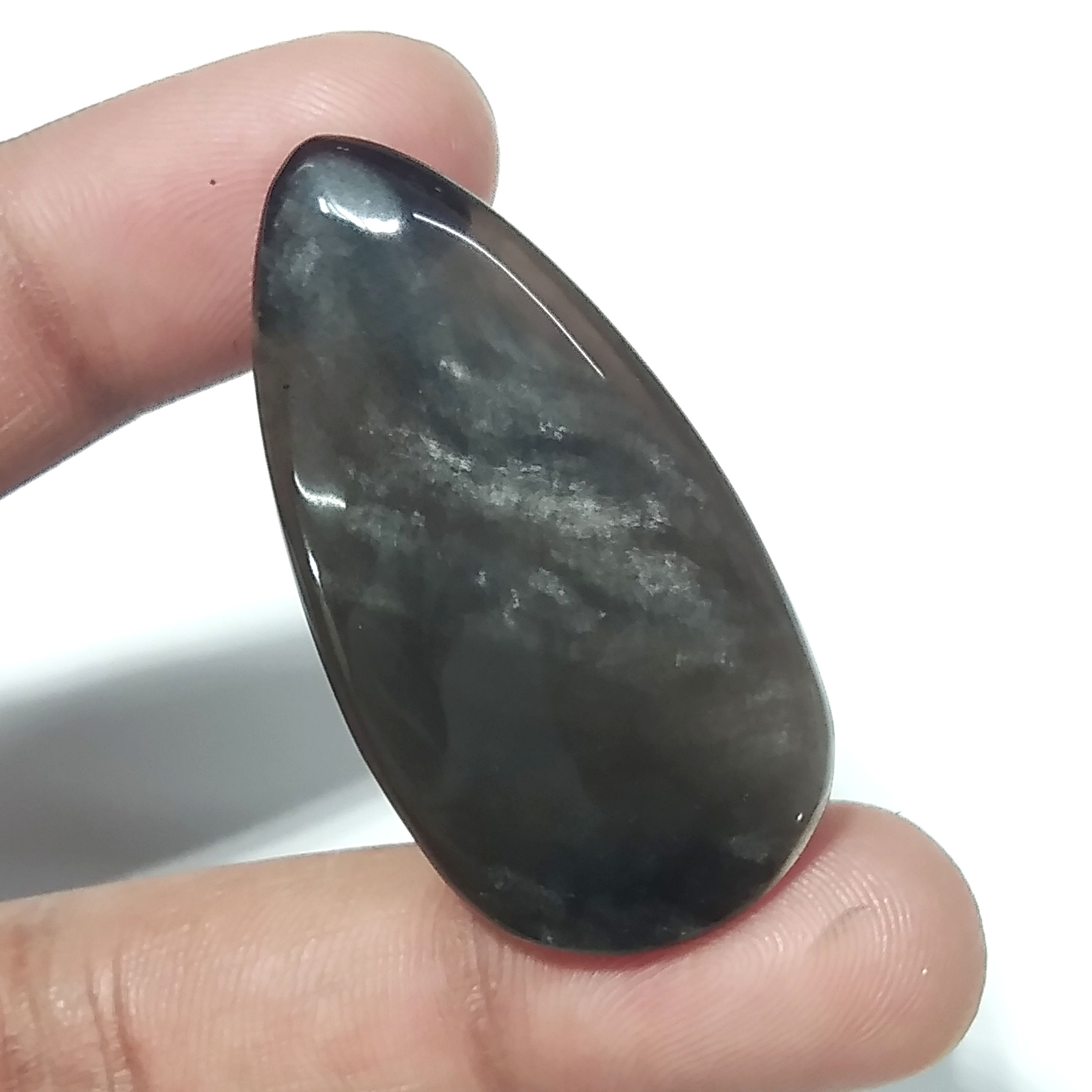 Natural Rainbow Eye Obsidian Gemstone, Wholesale Loose Crystal Black ...