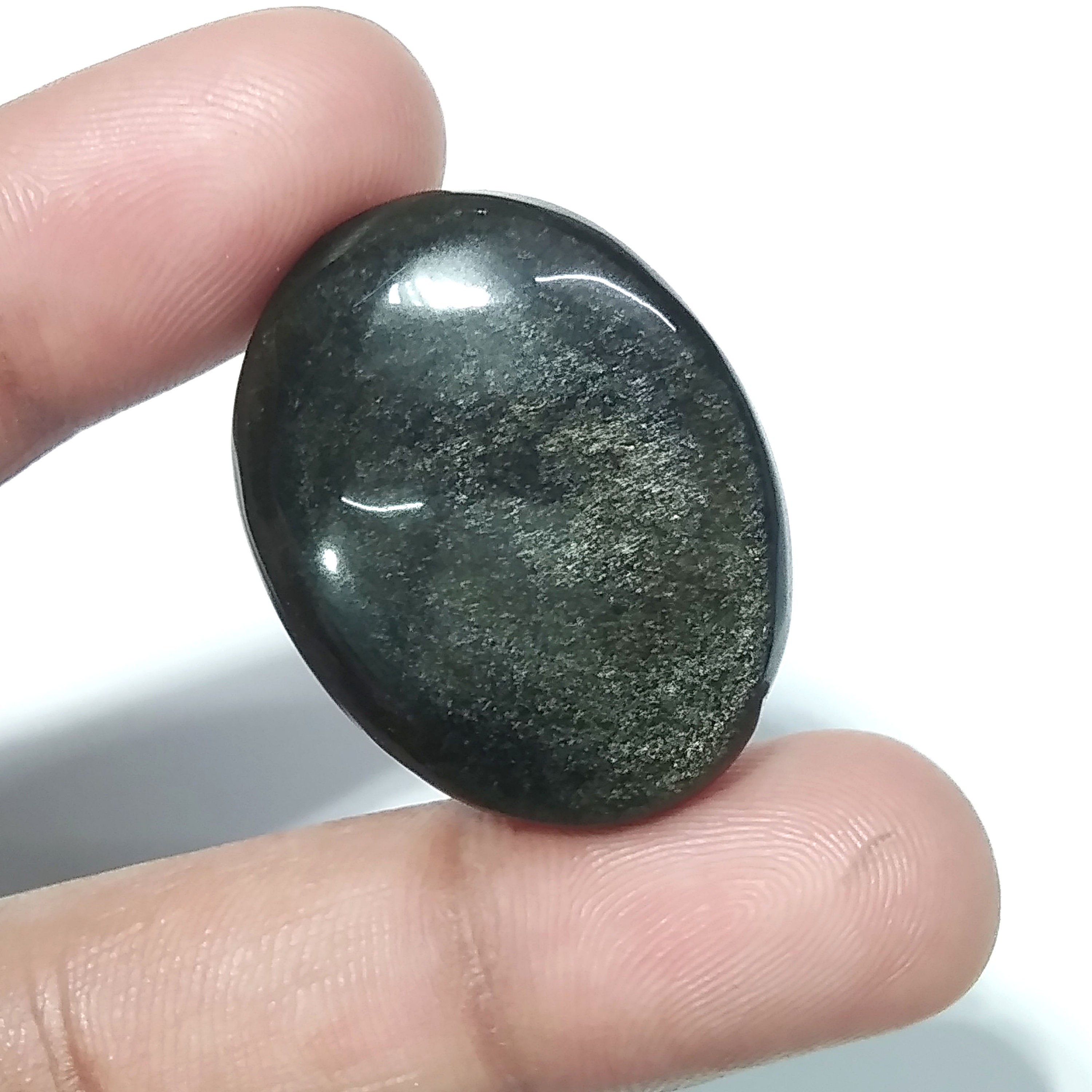 Natural Rainbow Eye Obsidian Gemstone, Wholesale Loose Crystal Black ...