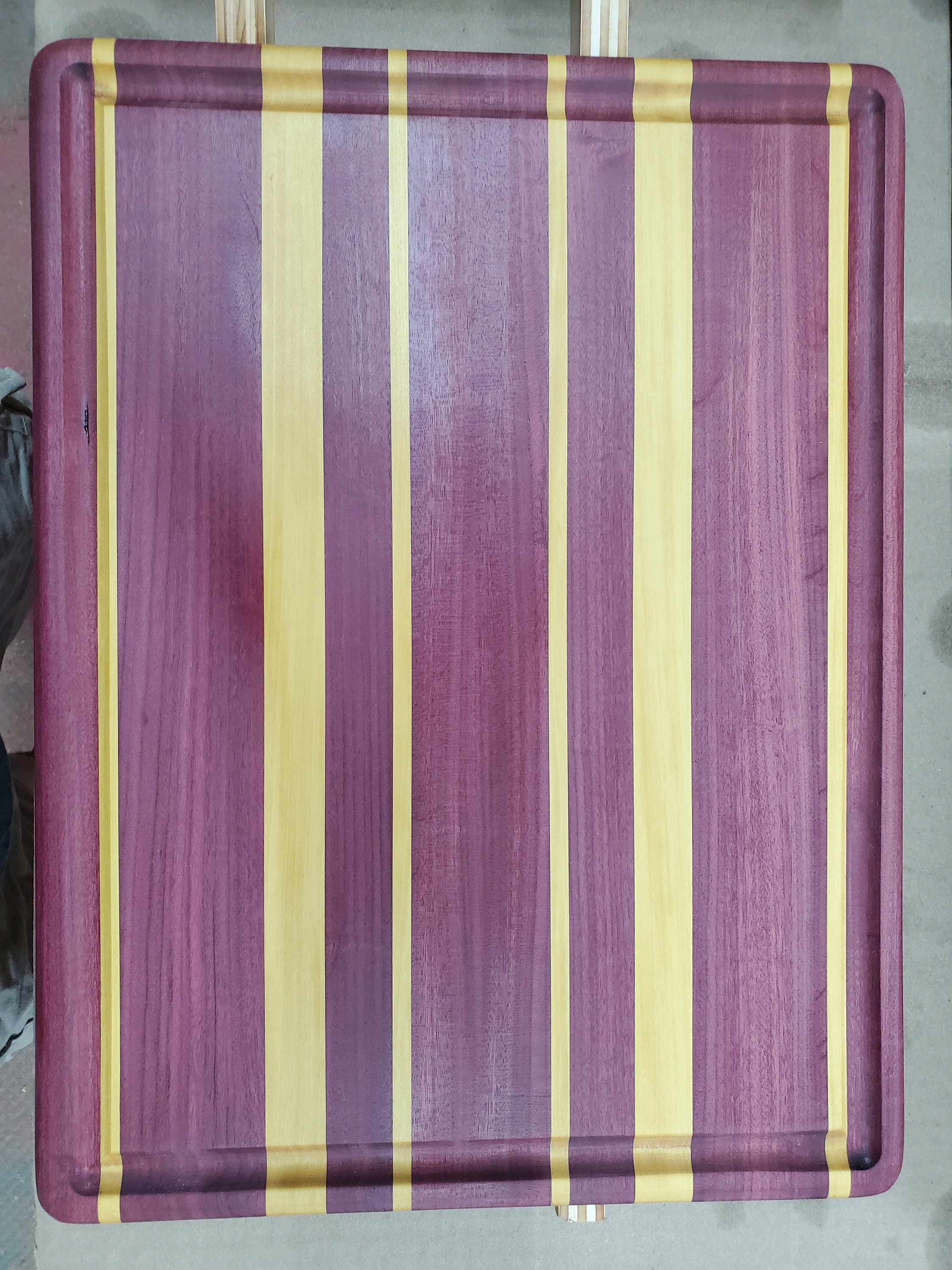 Lsu Purple Heart/ Yellow Heart Custom Cutting Board - Etsy