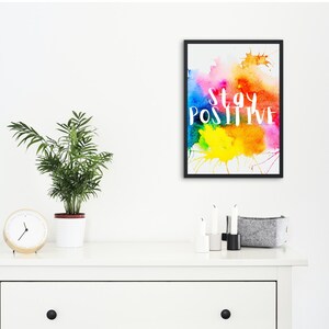 Inspirational Watercolor Wall Art, Set of 12, Positive Affirmation ...